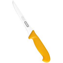 Fleischmesser Mulex "zum Zerteilen und Schneiden von rohem Fleisch, L&auml;nge ca. 15 cm", gelb, Molybden Stahl, Kochmesser, Fleischmesser, Klingen aus Molybdenstahl / Inox Stainless (rostfrei)