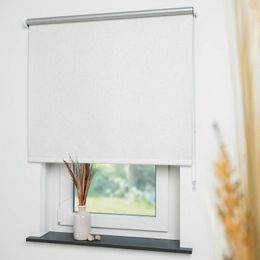 Liedeco Seitenzugrollo &raquo;Thermo-Rollo&laquo; verdunkelnd energiesparend beige Polyester 180cm, 92cm