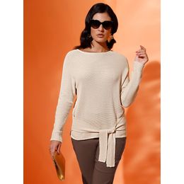 WITT Damen Langarm-Pullover im Baumwoll-Modal-Mix, elfenbein, Gr&ouml;&szlig;e 36