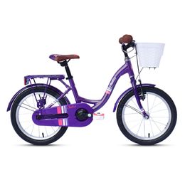 Kinderfahrrad CHILLIZ "CHD.01" Gr. 25,5, lila, Fahrr&auml;der, Kinder, 25,5cm, 16 Zoll (40,64cm) hinten: 16 Zoll (40,64cm)