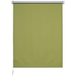 Liedeco Seitenzugrollo verdunkelnd energiesparend ohne Bohren gr&uuml;n Polyester 150cm, 45cm