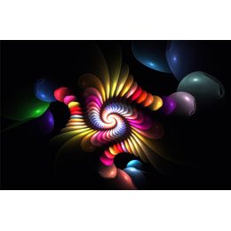 Fototapete papermoon "ABSTRAKT DESIGN-MUSTER STRUKTUR", bunt, B:3,5m L:2,6m, Vlies, Tapeten