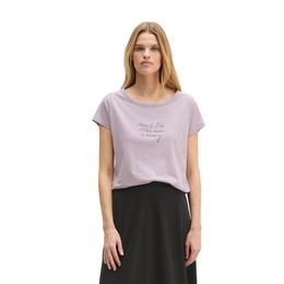 Marc O'Polo T-Shirt MARC O'POLO "aus leichtem Single Jersey", Damen, Gr. L, dusty lavender, Obermaterial: 100% Baumwolle, unifarben, Basic, regular fit, U-Boot-Ausschnitt, Shirts T-Shirt