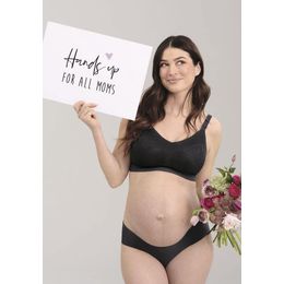 Still-BH Anita MATERNITY "Essential Lace", Damen, Gr. L, N-Gr, grau (anthrazit), Stoff, Obermaterial: 62% Polyamid, 38% Elasthan, bestickt, unifarben mit Farbeinsatz, normal, BHs Still-BH, herausnehmbare Cups, mit Spitze, verstellbare Tr&auml;ger, feminin