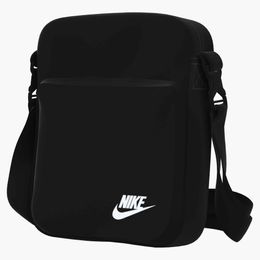 Umh&auml;ngetasche Nike Sportswear "NK HERITAGE CROSSBODY", Herren, schwarz, schwarz, Kunstfaser, Taschen Umh&auml;ngetasche, sportlicher Stil, mit Vordertasche mit Rei&szlig;verschluss