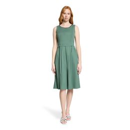 Sommerkleid Vera Mont "Damen tailliert", Damen, Gr. 34, Normalgr&ouml;&szlig;en, bright jungle, Obermaterial: 76% Baumwolle, 21% Polyamid, 3% Elasthan, tailliert kurz, Rundhals, Kleider Sommerkleid
