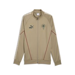 Sweatjacke Puma "Marokko KING Anthem Trainingsjacke Herren", Herren, Gr. L, beige (oak branch schwarz myrtle beige gr&uuml;n), Obermaterial: 63% Polyester, 37% Baumwolle. Taschenfutter: 100% Polyester. Rippe: 7% Elasthan, 93% Polyester. Besatz: 100% Polyester, Sweatjacken Sweatjacke