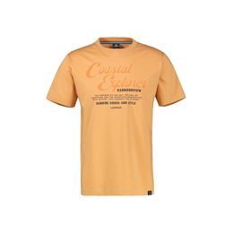 T-Shirt Lerros "T-Shirt aus 100 % Baumwolle, gro&szlig;e Gr&ouml;&szlig;en", Damen, Gr. 4XL, dull peach, 100% Baumwolle, Rundhals, Shirts T-Shirt
