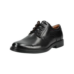 Schn&uuml;rschuh Clarks "Clarks Businessschuhe Leder", Herren, Gr. 43, schwarz, Leder, Schuhe Schn&uuml;rschuh