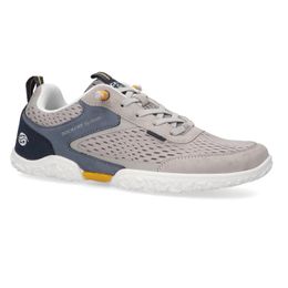 Slip-On Sneaker Dockers by Gerli, Herren, Gr. 42, grau (hellgrau, blau), Lederimitat, Textil, Basic, Schuhe, Schlupf Sneaker, Freizeitschuh, Halbschuh