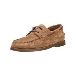 Bootsschuh Gant "Gant Halbschuhe Veloursleder", Herren, Gr. 41, cognac, Veloursleder, Schuhe Bootsschuh