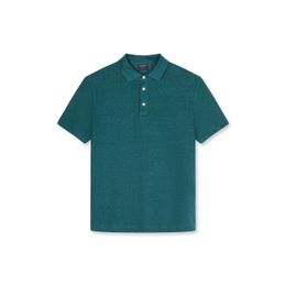 Poloshirt OLYMP "OLYMP Casual Wirk", Herren, Gr. L, t&uuml;rkis, 95% Leinen, 5% Elasthan, Shirts
