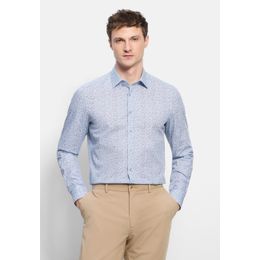 OLYMP Herren Businesshemd "OLYMP Level Five, Body Fit, Kent"bleu, Gr. 40, 97% Baumwolle, 3% Elastolefin, Hemden