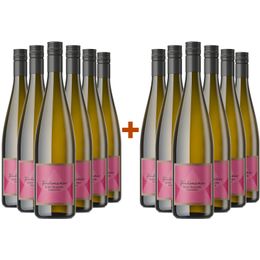 Weingut Finkenauer 6+6 Paket Wei&szlig;er Burgunder Bubenheim 2024 Trocken - Rheinhessen &ndash; Probierpaket Qualit&auml;tswein