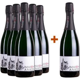 Immich-Anker 5+1 Paket 1425er brut Riesling 2020 Brut - Mosel &ndash; Probierpaket Sekt b.A.