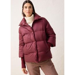 bonprix Daunenjacke mit recycelten Daunen​ und Strick&auml;rmeln, rot, Gr.38, Elegante Winterjacke f&uuml;r k&uuml;hlere Tage, Daunenjacke aus recycelten Daunen