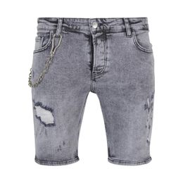 Shorts 2Y Premium "2Y Premium Herren 2Y Jeans Shorts", Herren, Gr. 30, Normalgr&ouml;&szlig;en, grau, 97% Baumwolle, 3% Elasthan, unifarben, slim fit, Hosen Shorts