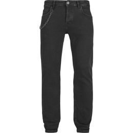 Bequeme Jeans 2Y Premium "2Y Premium Herren 2Y Skinny Fit Jeans", Damen, Gr. 38, Normalgr&ouml;&szlig;en, schwarz, 97% Baumwolle, 3% Elasthan, unifarben, Jeans