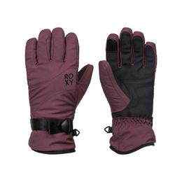Snowboardhandschuhe Roxy "Roxy Jetty Solid", Gr. L, huckleberry, Obermaterial: 50% Microfaser, 50% Polyurethan;, Handschuhe