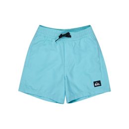 Badeshorts Quiksilver "Everyday Solid 12", Kinder, Gr. 2(84-92cm), Normalgr&ouml;&szlig;en, blau (aqua sky), Obermaterial: 100% Microfaser;, Badehosen Badeshorts
