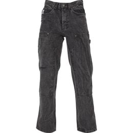 Bequeme Jeans Karl Kani "Karl Kani Herren", Herren, Gr. 30, Normalgr&ouml;&szlig;en, bleached schwarz, 100% Baumwolle, unifarben, Jeans