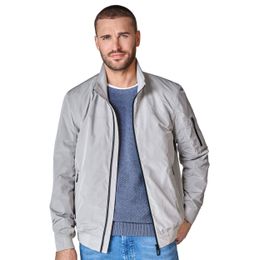 Blouson Casamoda "Casamoda Blouson uni", Herren, Gr. L, hellgrau, 100% Polyester, Jacken Blouson