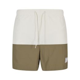 Badeshorts Karl Kani "Karl Kani Herren", Herren, Gr. L, US-Gr&ouml;&szlig;en, sanftes wei&szlig;, olive, 100% Polyimid, Badehosen Badeshorts