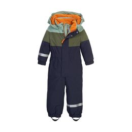 Overall "FIOW 54 MNS ONPC", Kinder, Gr. 86/92, Normalgr&ouml;&szlig;en, gr&uuml;n, Obermaterial: 100% Polyester;Futter: 100% Polyester;F&uuml;llung: 100% Polyester, FIRST INSTINCT BY Killtec, Overalls Overall, Wind- und wasserdichter Schneeoverall mit Fleece u. Colourblock Design