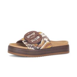 Pantolette Gabor "Pantolette", Damen, Gr. 36, multicolour, Schuhe Pantolette