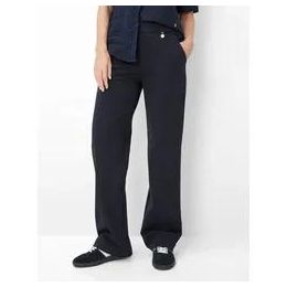 Chinohose RAPHAELA BY Brax "Style DamenpulloverTH FLARED", Damen, Gr. 50, Normalgr&ouml;&szlig;en, navy, 53% Baumwolle, 38% Polyamid, 9% Elasthan, Hosen Chinohose