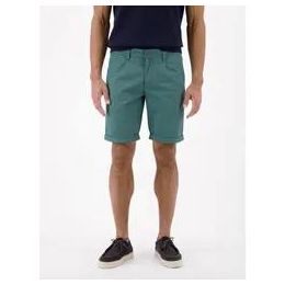 Chinoshorts Lerros "Kurze Chino aus leichtem Baumwollmix", Herren, Gr. 40, soft teal, 74% Baumwolle, 24% Polyester, 2% Elasthan, Hosen Chinoshorts