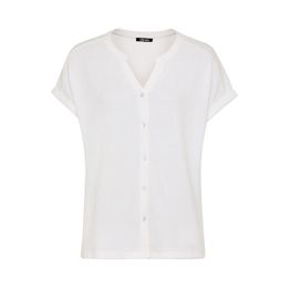 Tchibo - Strukturiertes Olsen Shirt mit Kn&ouml;pfen - Damen - Gr. 44 - wei&szlig;
