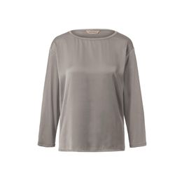 Tchibo - Blusenshirt im Materialmix - Damen - Gr. M - taupe