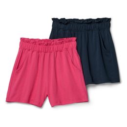 Tchibo - 2 Kinder-Jersey-Shorts - M&auml;dchen - Gr. 110/116 - dunkelblau