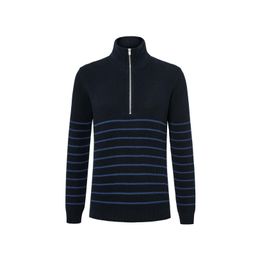 Tchibo - Troyer-Pullover - Herren - Gr. L - blau/gestreift