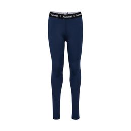 Hummel Hmljr Pulse Mid Waist Tight - M&auml;dchen - Gr. 146 - blau