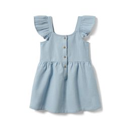 Tchibo - Kinder-Webkleid - Baby - Gr. 86/92 - hellblau
