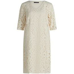 Betty Barclay - Spitzen-Kleid mit V-Ausschnitt, weiss, Gr. 40 / M - Baumwolle