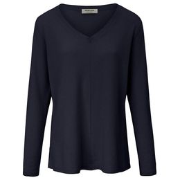Peter Hahn - V-Pullover aus 100% Premium-Kaschmir, blau, Gr. 46 / L - Kaschmir