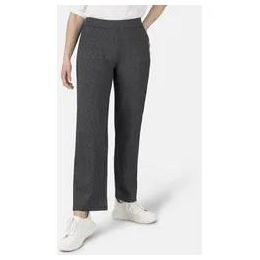 Schlupfhose STOOKER WOMEN "Mary Jersey Wide leg fit Schlupfhose", Damen, Gr. 44, L&auml;nge 30, grau (graphic minimal), Jersey, 67% Viskose, 27% Polyamid, 6% Elasthan, weit lang, Hosen Schlupfhose, Wide Leg Fit Casual Clean Wash Jersey f&uuml;r Damen