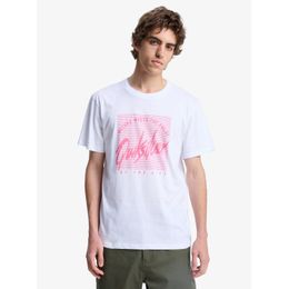 T-Shirt Quiksilver "RETRO MOOD SHORT SLEEVE", Herren, Gr. L (52), wei&szlig;, Obermaterial: 100% Baumwolle, Shirts T-Shirt