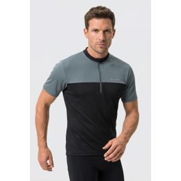 Radtrikot Vaude "SE ME FELLING HZIP T-SHIRT", Herren, Gr. L, heron, Obermaterial: 100% Polyester, Trikots Radtrikot, sportlicher Stil