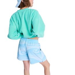 Sweatshorts Roxy "Make It Sunny", Damen, Gr. XXL, airy blau make a splash big, Obermaterial: 78% Walkfrottier, 22% Microfaser;, Hosen Sweatshorts