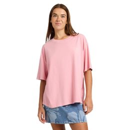 T-Shirt Roxy "Talloversize Washed", Damen, Gr. L, plumeria, Obermaterial: 100% Walkfrottier;, Shirts T-Shirt