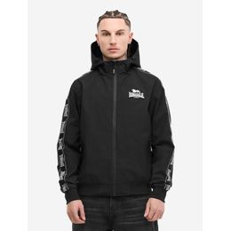 Windbreaker Lonsdale "OUSTON", Herren, Gr. L, schwarz, wei&szlig;, Obermaterial: 100% Polyester. Futter: 100% Polyester, Jacken Windbreaker, sportlicher Stil, f&uuml;r Erwachsene