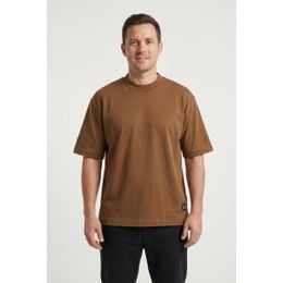 Oversize-Shirt CMP, Herren, Gr. L, burned, Obermaterial: 60% Baumwolle, 40% Polyester, Shirts Oversize-Shirt, Oversize-Schnitt, sportlicher Stil, f&uuml;r Sportmode und Outdoormode