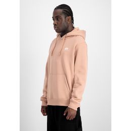 Hoodie Alpha Industries "Basic Hoodie SL", Herren, Gr. XL, orange (dusty coral), Obermaterial: 80% Baumwolle, 20% Polyester, regular fit, Sweatshirts Hoodie