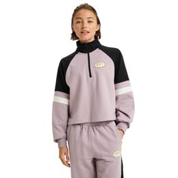 Sweatshirt Roxy "Essential Energy Boxy Half Zip", Damen, Gr. L, nirvana, Obermaterial: 100% Walkfrottier;, Sweatshirts Sweatshirt