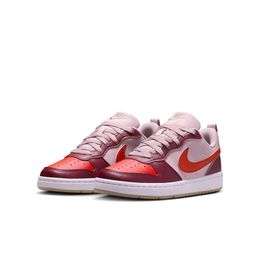 Sneaker Nike Sportswear "Court Borough Low Recraft", M&auml;dchen, Gr. 38,5, particle rose, dragon rot, schwarz team rot, Synthetik, Textil, Schuhe Sneaker, Design auf den Spuren des Air Force 1 f&uuml;r Jugendliche