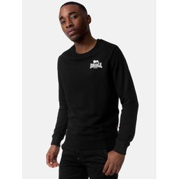 Sweatshirt Lonsdale "LONGRIDGE", Herren, Gr. M, schwarz, Obermaterial: 80% Baumwolle, 20% Polyester, Sweatshirts Sweatshirt